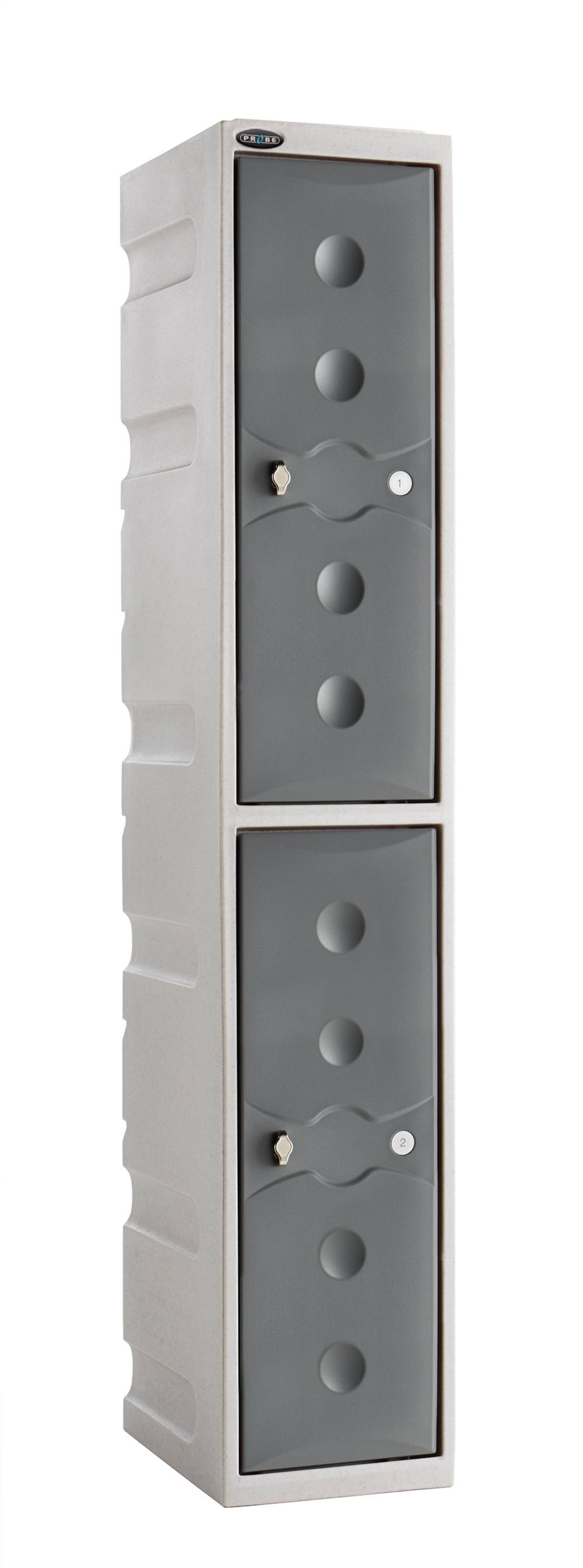 Probe Ultra Box Plastic Lockers two-compartment 1800mm