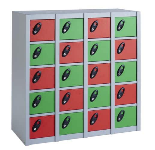 20 Multi Door Low Stackable Lockers - Racking 365