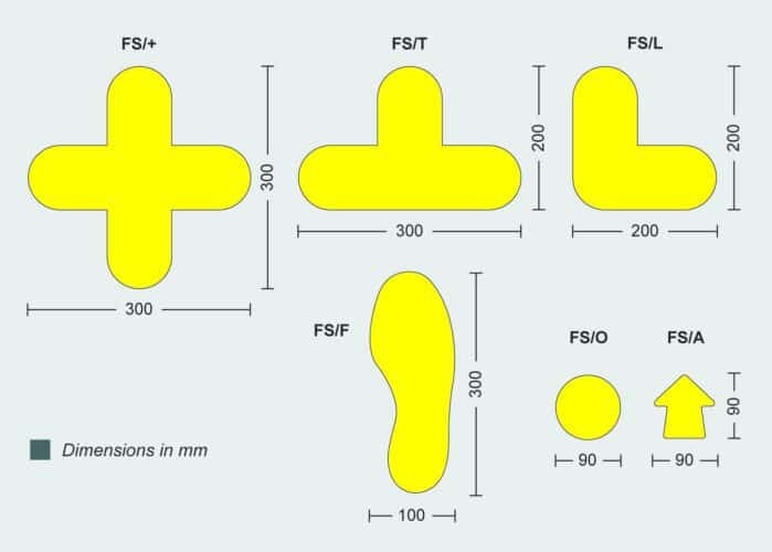 Floor Signals tough PVC warehouse floor markers